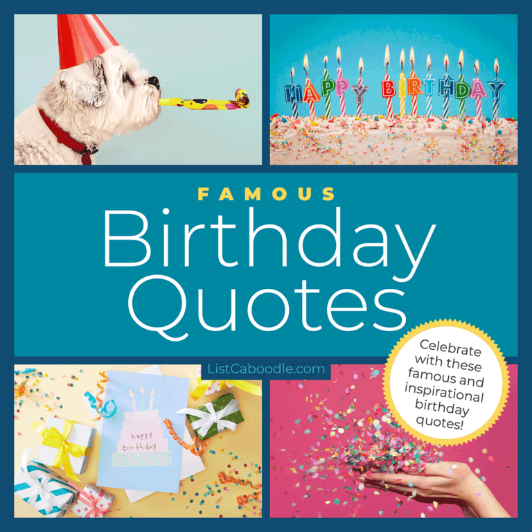 99+ Famous Birthday Quotes (Witty Birthday Greetings)