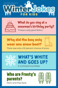 89+ Winter Jokes for Kids (For Wintertime Fun!) | ListCaboodle